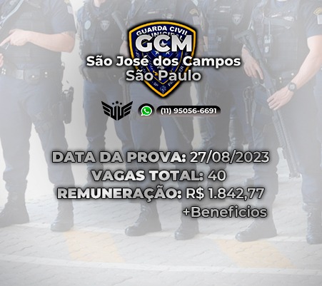 Como Funciona o Concurso para GCM de São José dos Campos SP - PG