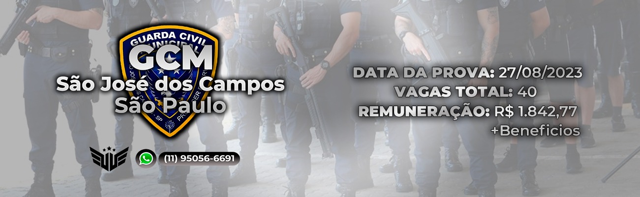 Como Funciona o Concurso para GCM de São José dos Campos SP - PG